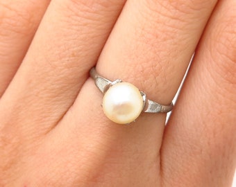 Faux Pearl Ring - Etsy