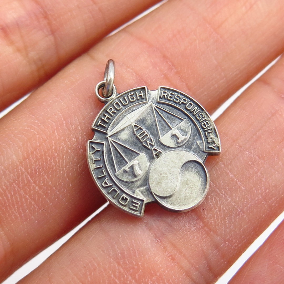 925 Sterling Vintage American Business Womens Association ABWA Charm ...