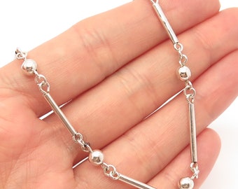 Bar and Chain Necklace - Etsy