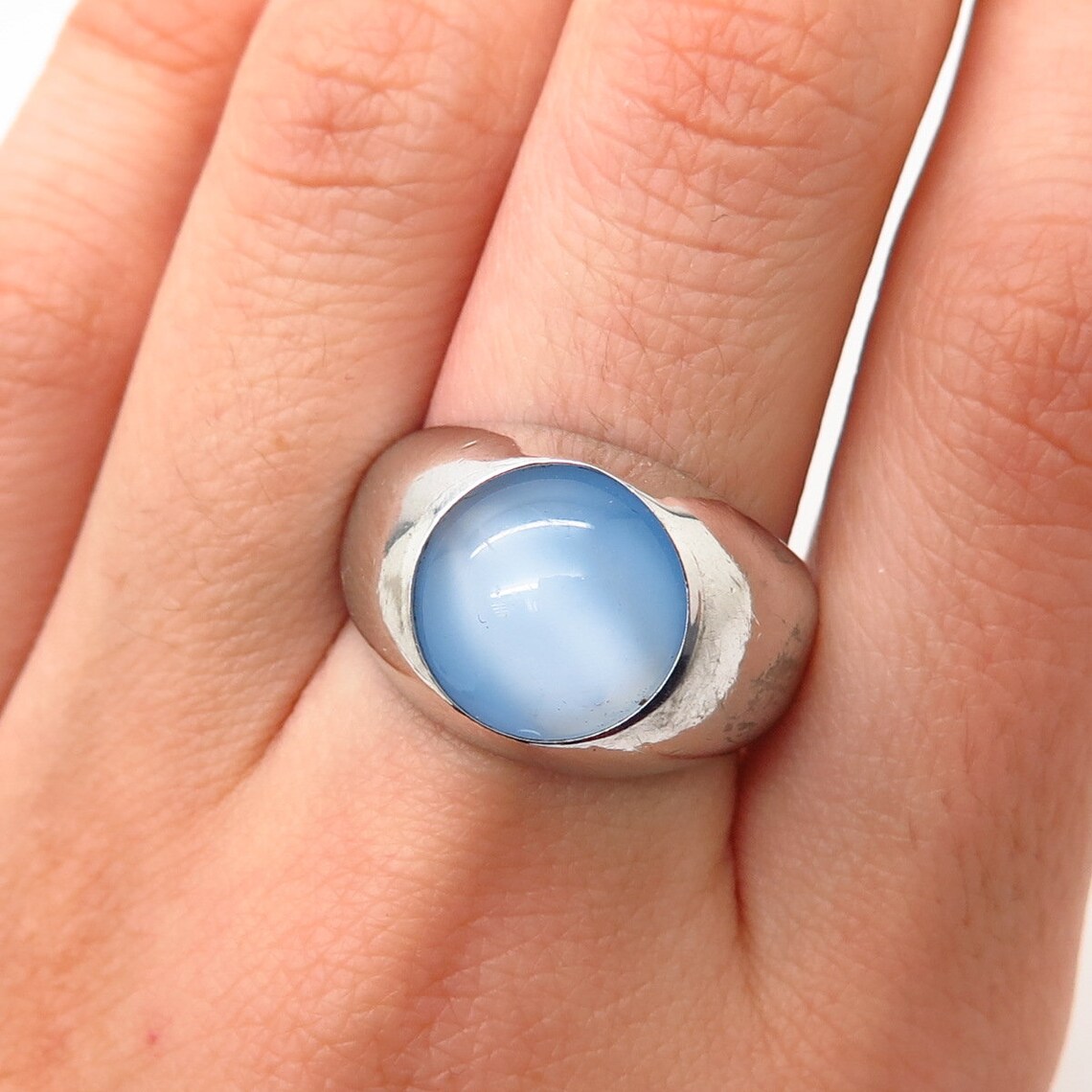 925 Sterling Silver Vintage Vargas Tiger Eye Imitation Ring - Etsy