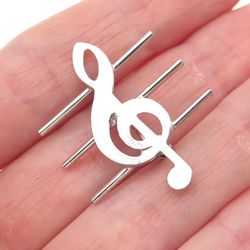 Treble Clef Pin - Etsy