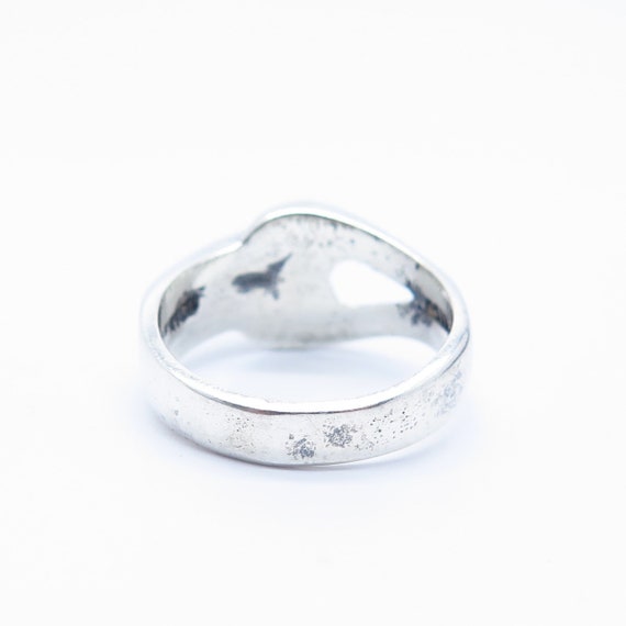 925 Sterling Silver Vintage Mexico Knot Ring Size 8 - Gem