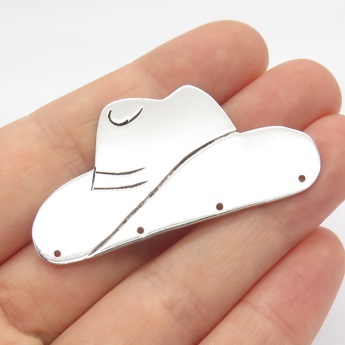 925 Sterling Silver Vintage Mexico Cowboy Hat Pin Brooch - Etsy