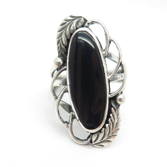 SILVER BEAR Old Pawn 925 Sterling Vintage Real Black … - Gem