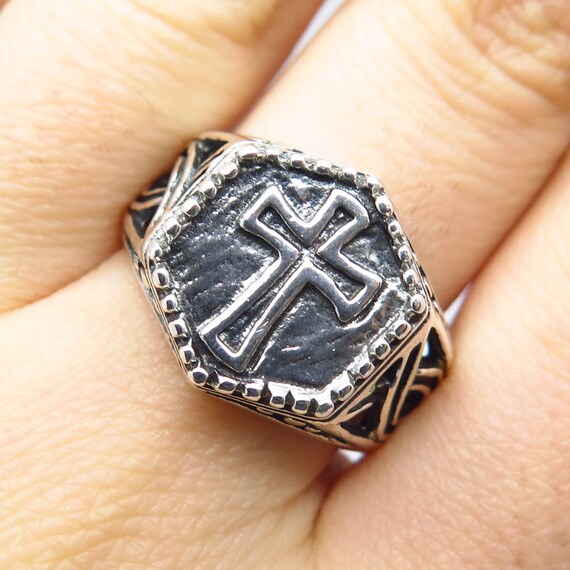 Vintage WW2 German Sterling Silver Iron Cross Ring - munimoro.gob.pe