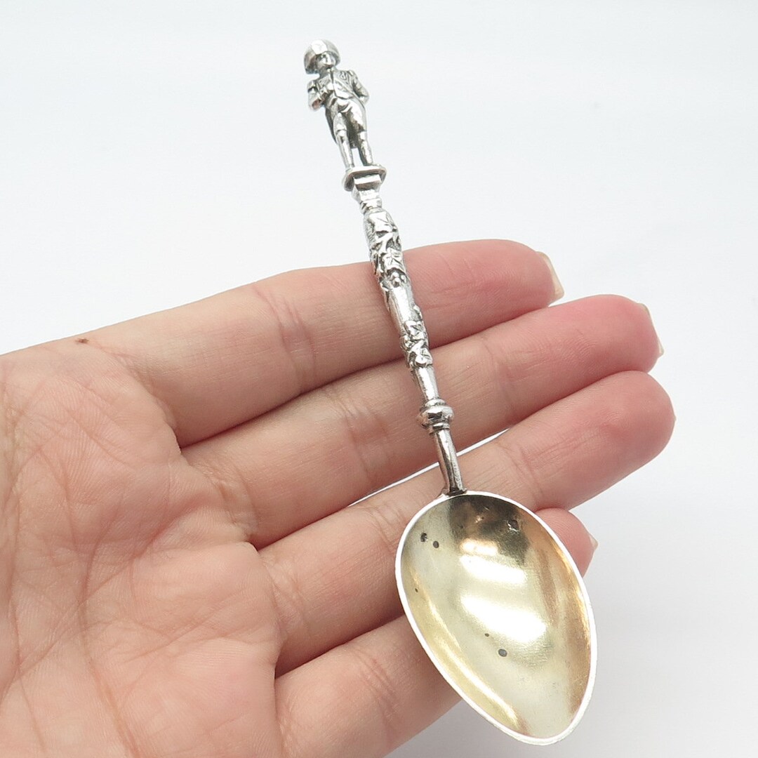 925 Sterling Silver Antique Statue of Napoleon Bonaparte Tea Spoon - Etsy
