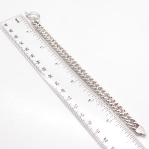 925 Sterling Silver Vintage Italy Cable Link Bracelet - Etsy