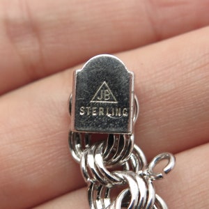 925 Sterling Silver Vintage Triple Rolo Link Bracelet 7 - Etsy