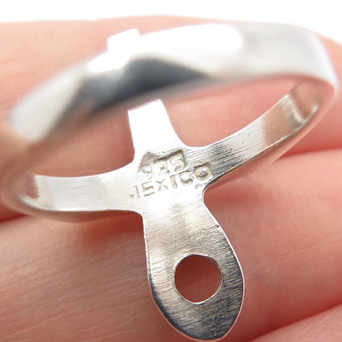 925 Sterling Silver Vintage Mexico Cross Ring Size 8.25 - Etsy