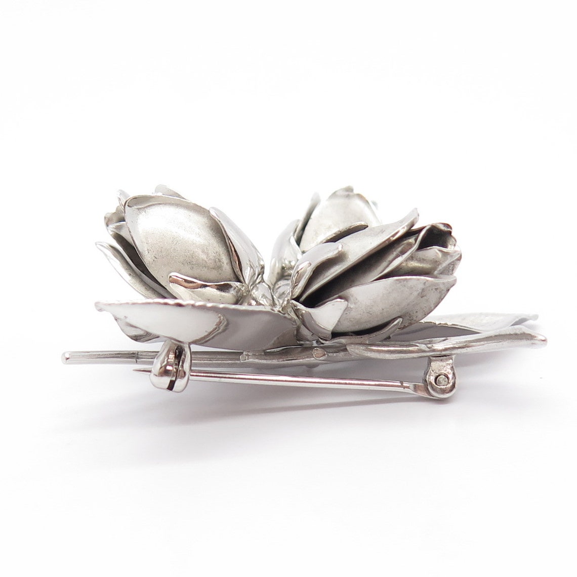 925 Sterling Silver Vintage Harry S. Bick Floral Pin Brooch | Etsy