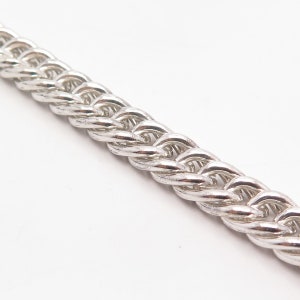 925 Sterling Silver Vintage Italy Cable Link Bracelet - Etsy