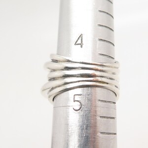 925 Sterling Silver Vintage Italy Multi-row Ring Size 4.75 - Etsy