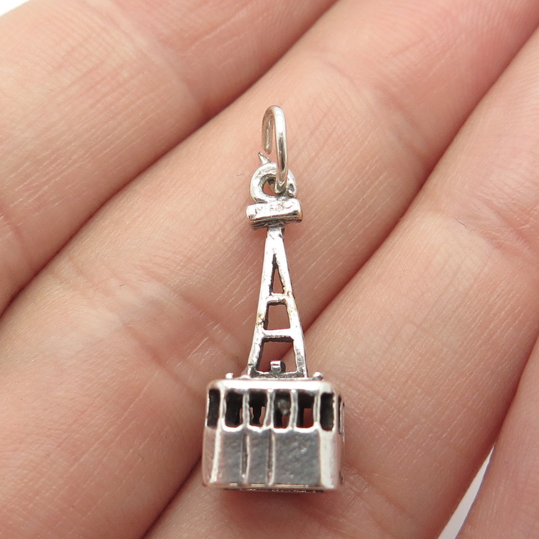 925 Sterling Silver Vintage Cable Car Charm Pendant - Etsy