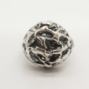 925 Sterling Silver Vintage BEAU Nugget Design Adjustable Ring Size 7.5 ...