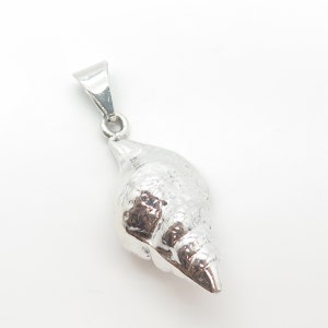 925 Sterling Silver Vintage Mexico Shell Pendant - Etsy