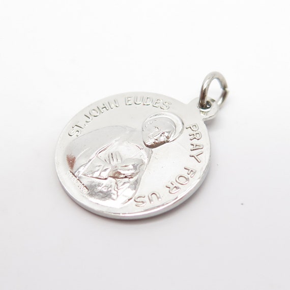 925 Sterling Silver Antique Religious Theme Charm Pen… - Gem