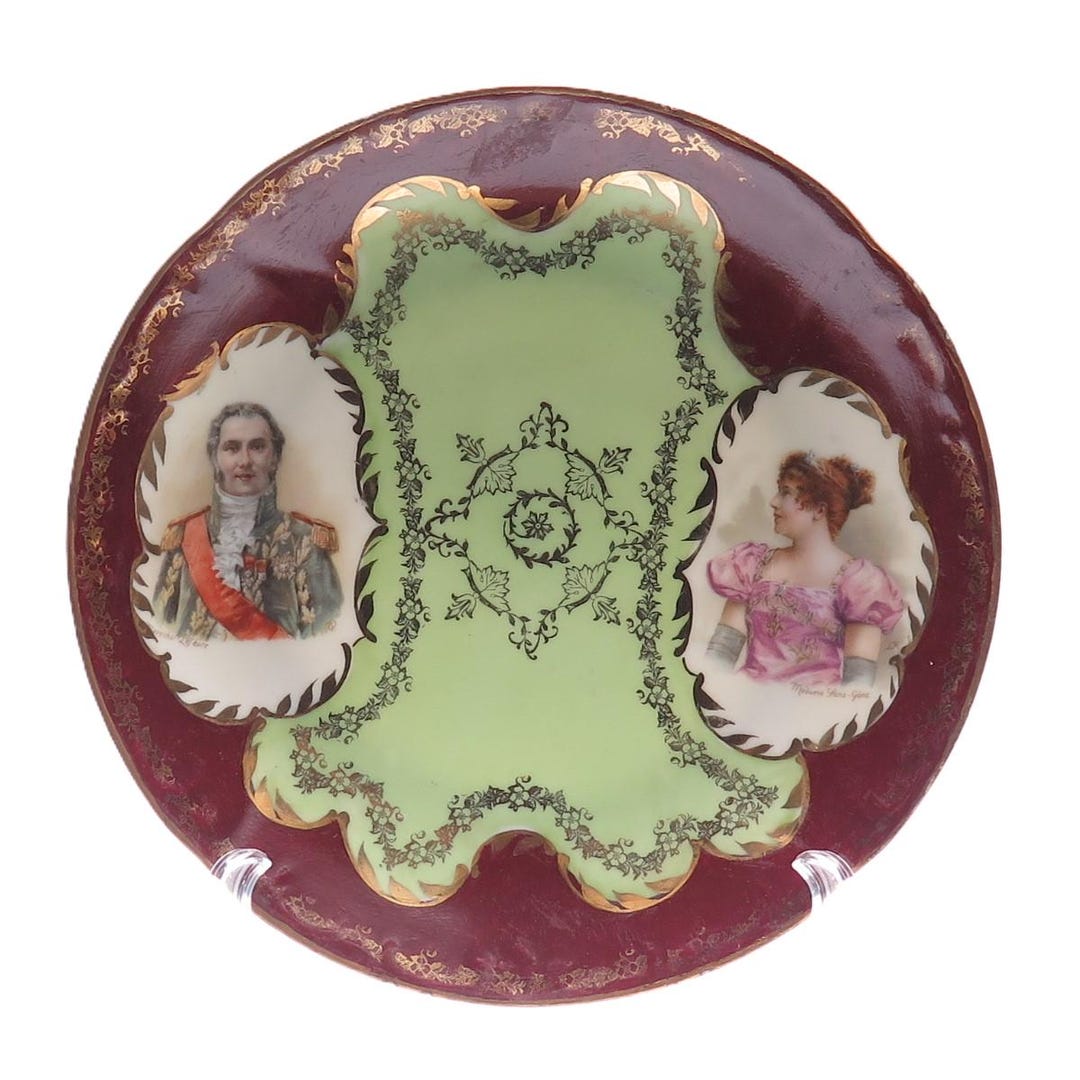 VIENNA Antique Marechal Lefebvre & Madame Sans-gene Porcelain Cabinet ...