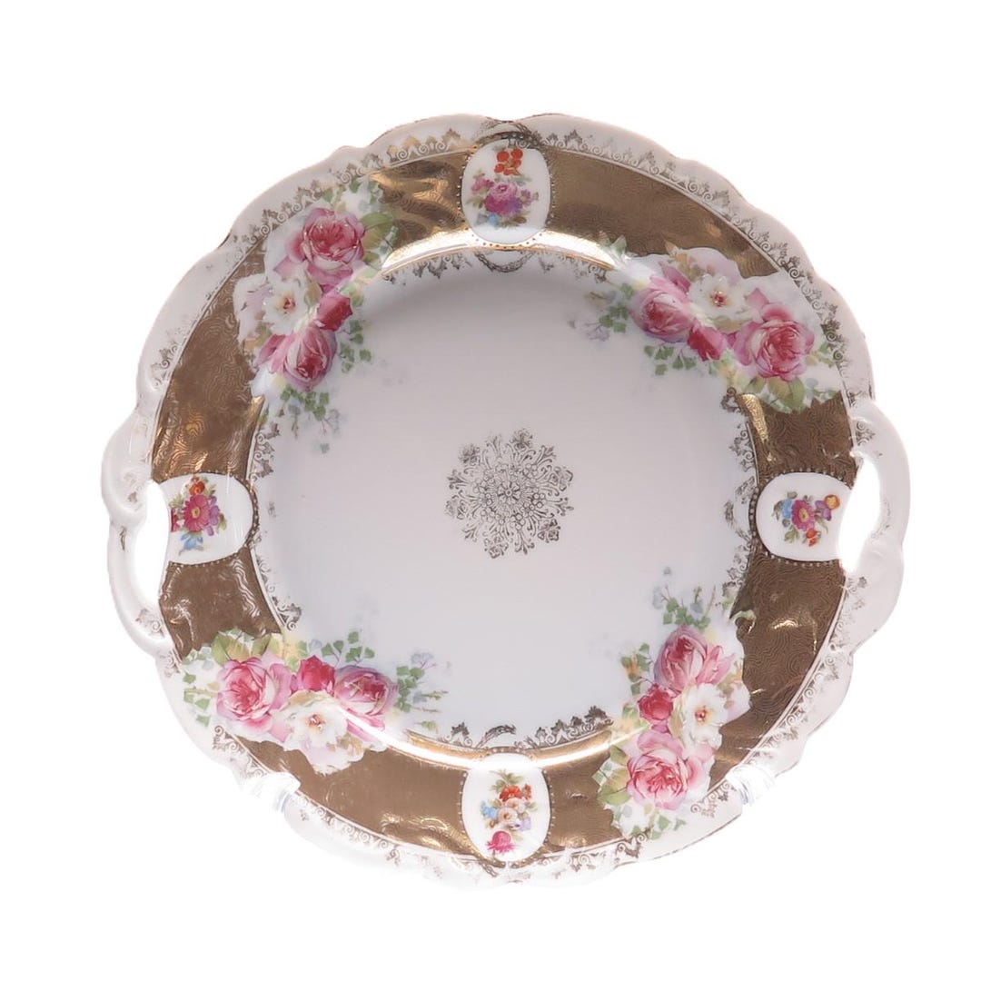 Prov. Saxe ES Antique Germany Floral Motif Hand Painted Porcelain ...