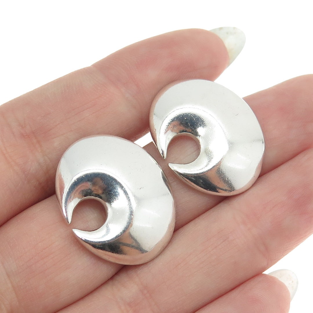 ROBERT LEE MORIS 925 Sterling Silver Vintage Modernist Earrings - Etsy