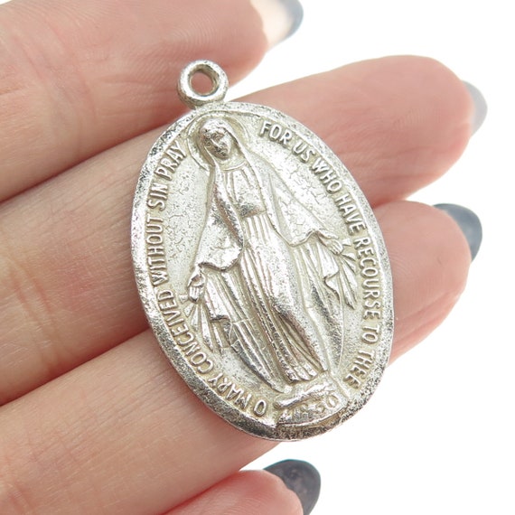 Sterling silver religious medals store