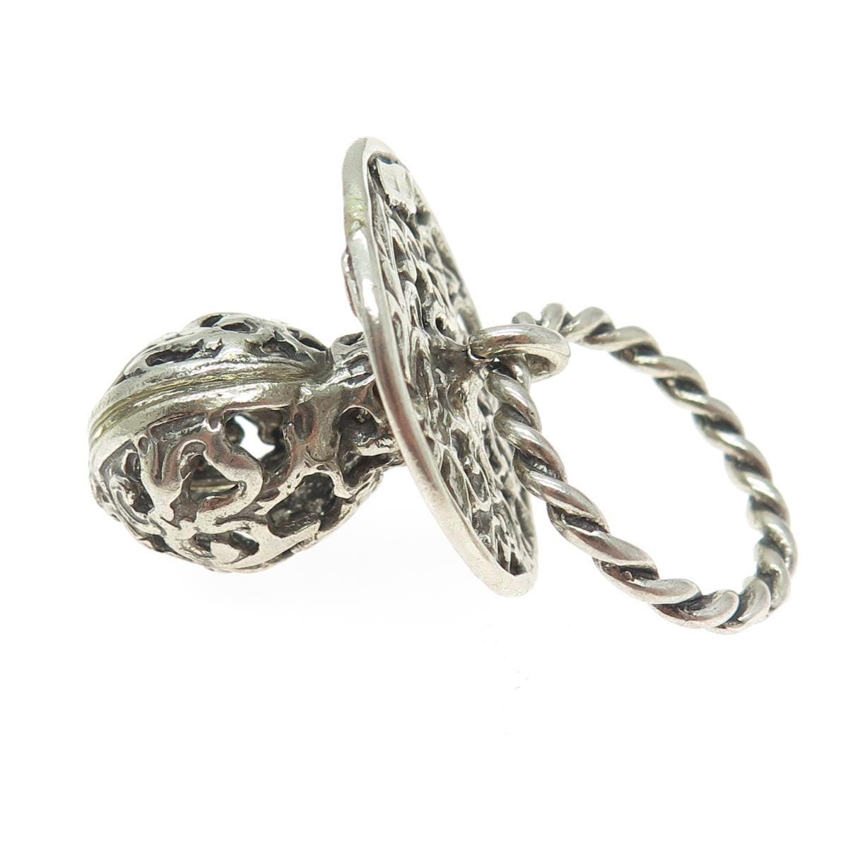 800 Silver Vintage Italy Ornate Baby Pacifier 3D Pendant - Etsy