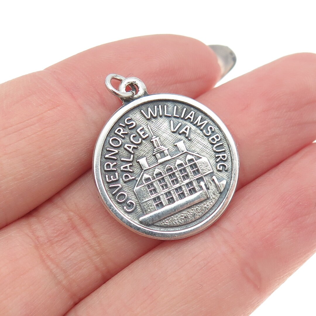 925 Sterling Silver Vintage Governor's Palace Williamsburg VA. Charm ...