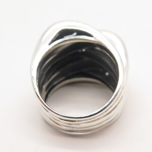 925 Sterling Silver Vintage Italy Multi-row Ring Size 4.75 - Etsy