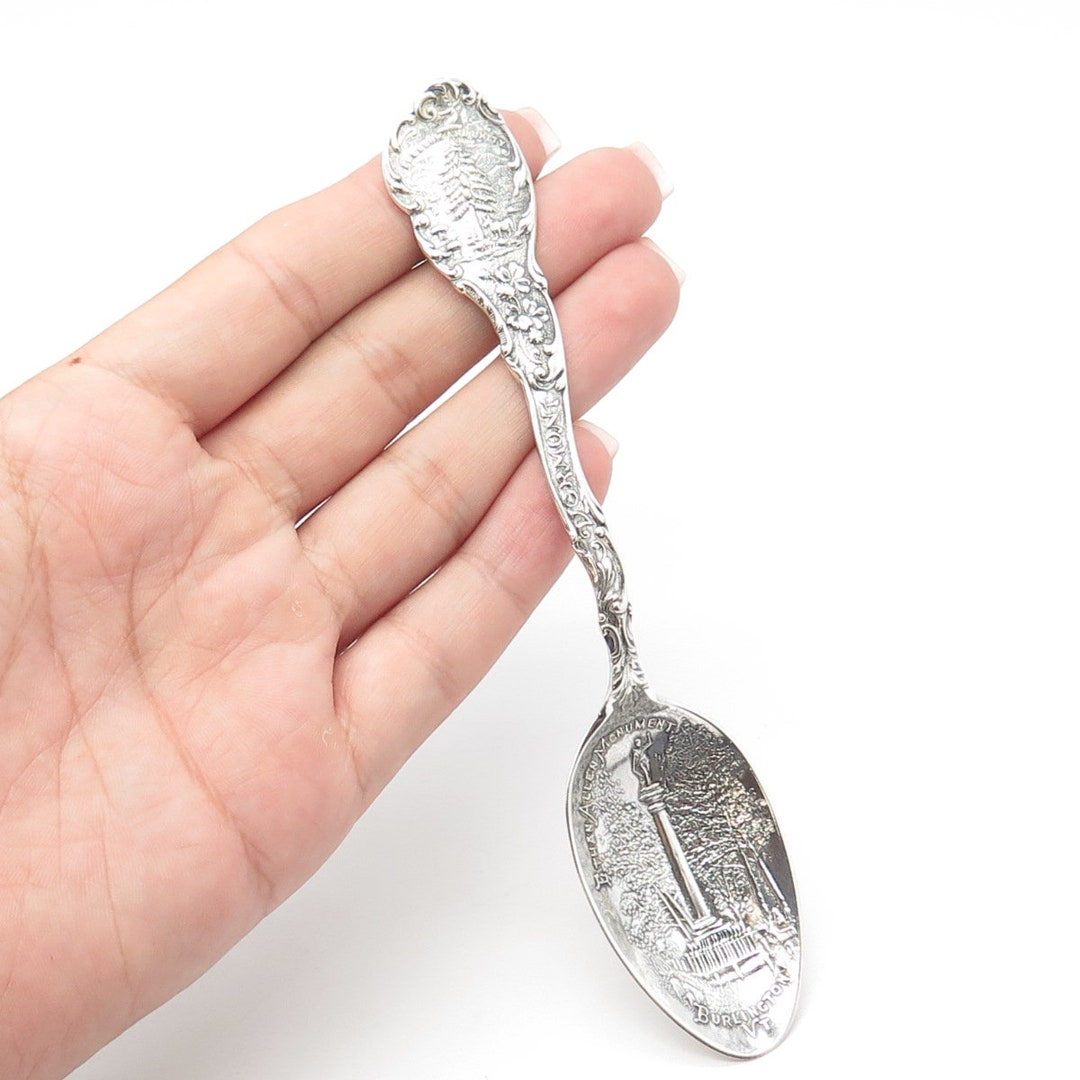 925 Sterling Silver Antique Art Deco Shepard Mfg Co. Vermont Teaspoon ...