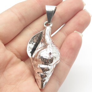 925 Sterling Silver Vintage Mexico Shell Pendant - Etsy