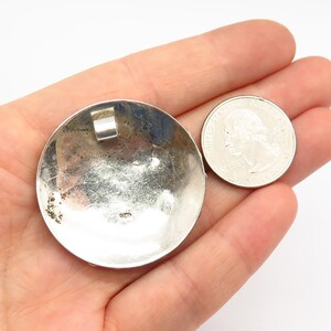 925 Sterling Silver Granulated Design Round Disc Slide Pendant - Etsy