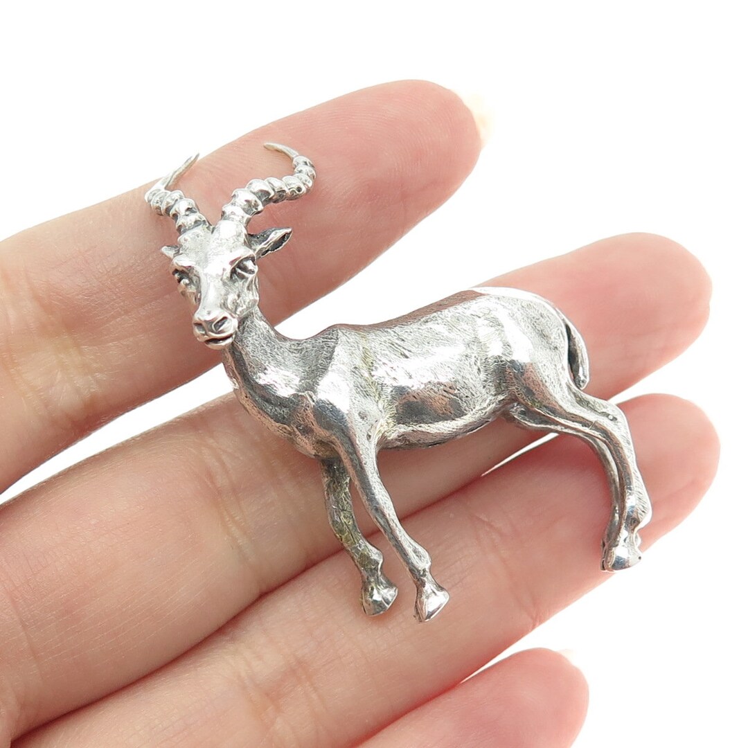 925 Sterling Silver Vintage Italy Impala Table Figurine - Etsy