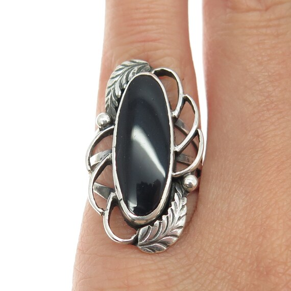 SILVER BEAR Old Pawn 925 Sterling Vintage Real Black … - Gem