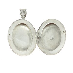 925 Sterling Silver Vintage Engraved Oval Locket Pendant - Etsy