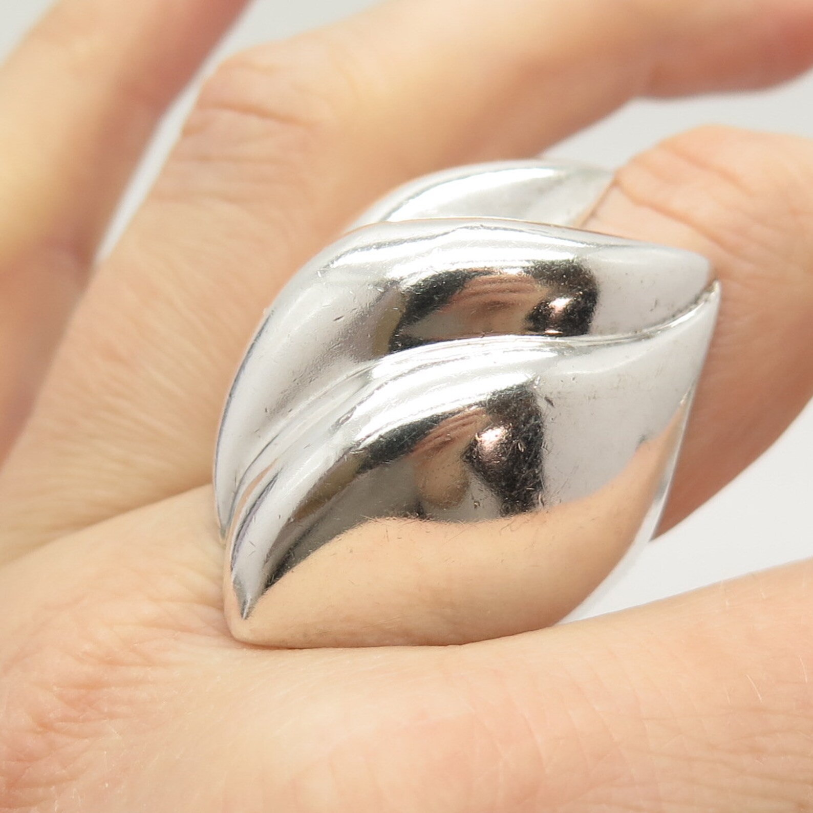 925 Sterling Silver Vintage Mexico Modernist Statement Ring - Etsy