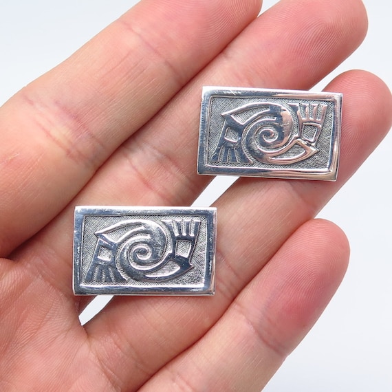 vintage cufflinks tribal - Gem