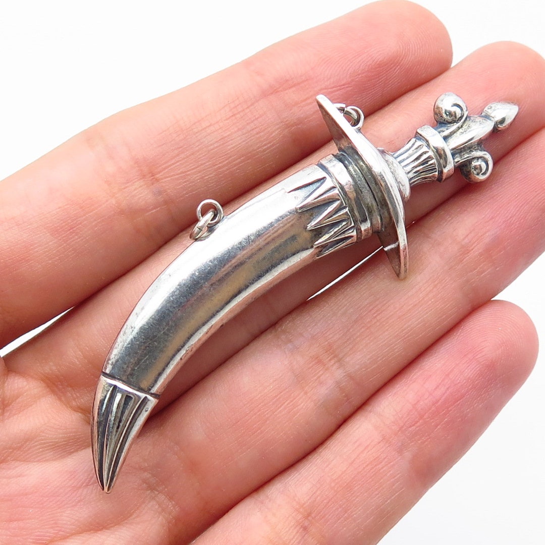 925 Sterling Silver Vintage Saber / Sword Pin Brooch - Etsy