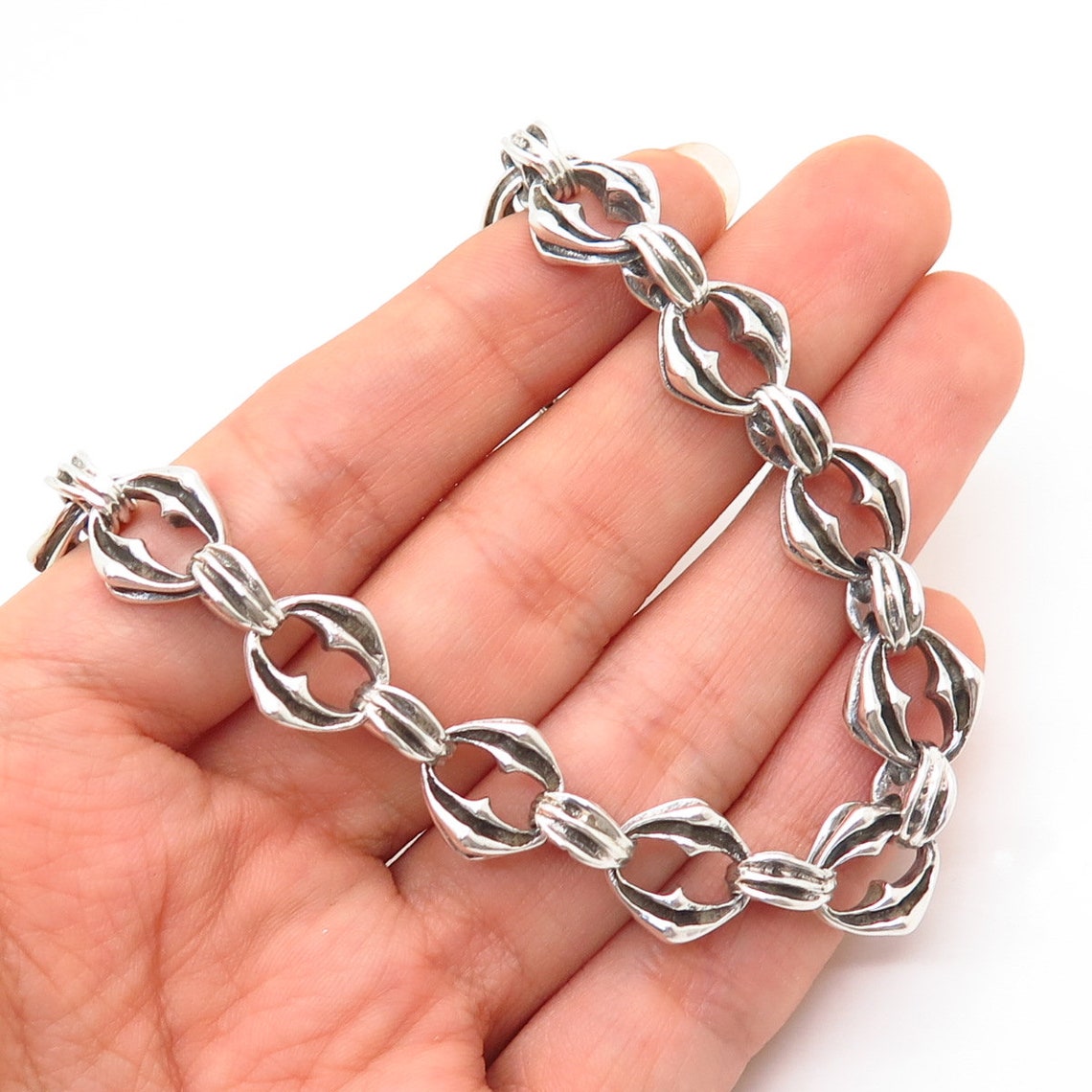 925 Sterling Silver Heavy Thick Modernist Anchor Mariner Chain - Etsy