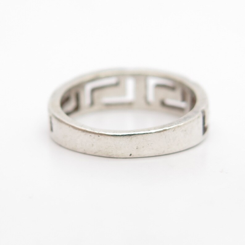 925 Sterling Silver Vintage Greek Maze Ring Size 6 3/4 - Etsy