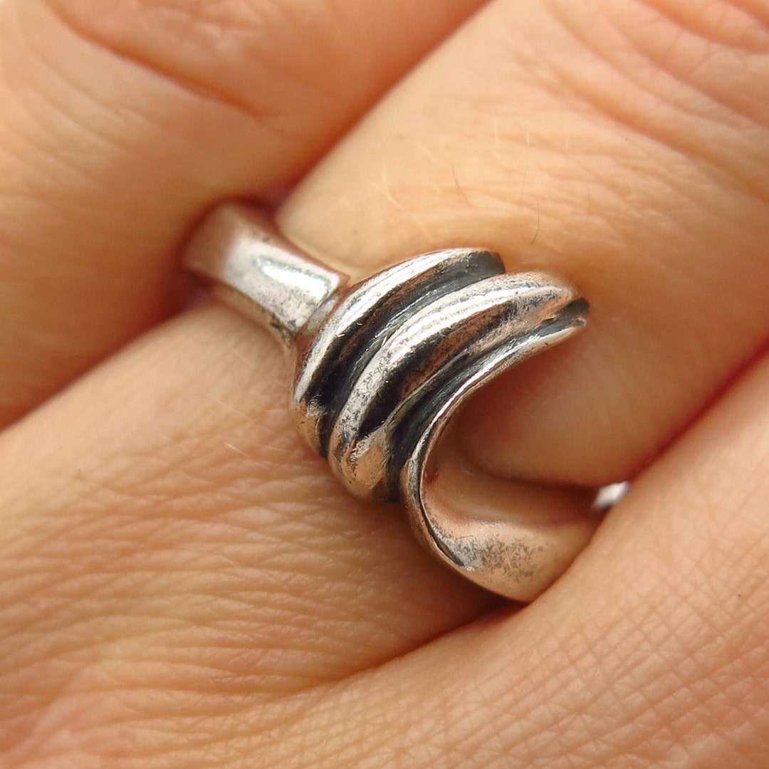 925 Sterling Silver Vintage Mexico Knot Design Ring Size 6.5 - Etsy