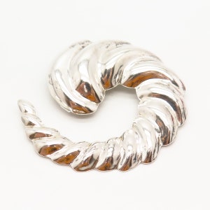 925 Sterling Silver Vintage Mexico Shell Design Large Pin Brooch - Etsy