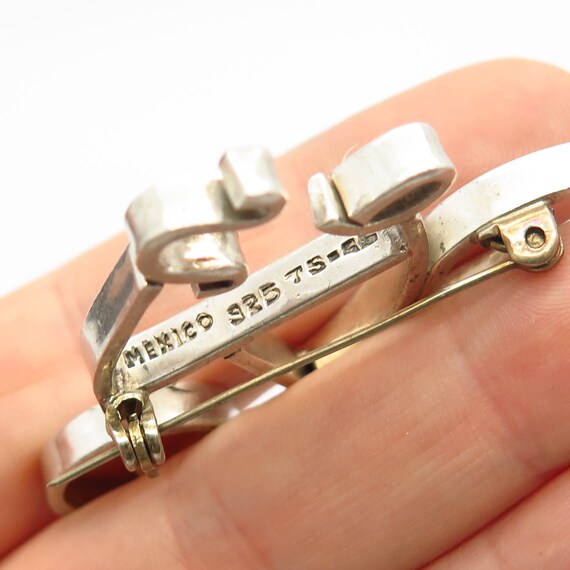 925 Sterling Silver Vintage Mexico Bicycle Design Pin… - Gem