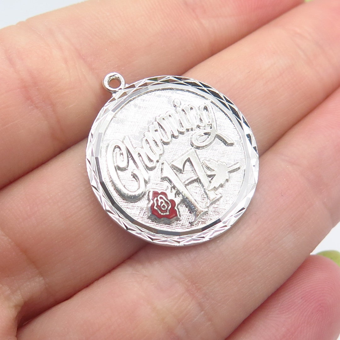 925 Sterling Silver Vintage Griffith and Sons Co Enamel "charming 17 ...