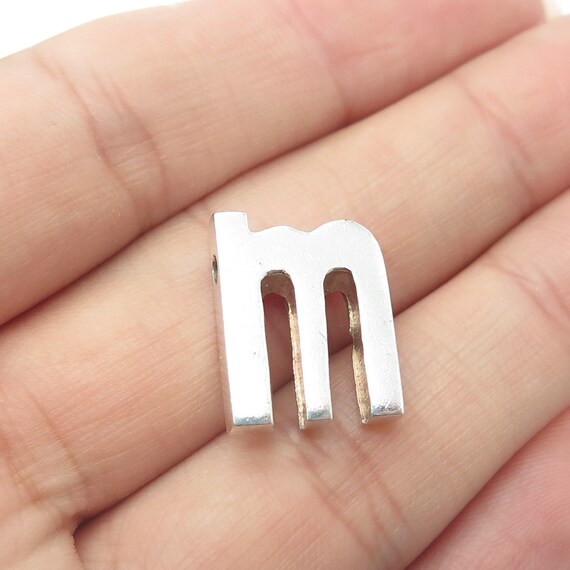 The Letter M In Silver