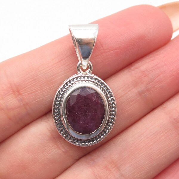 Real Ruby Necklace - Etsy