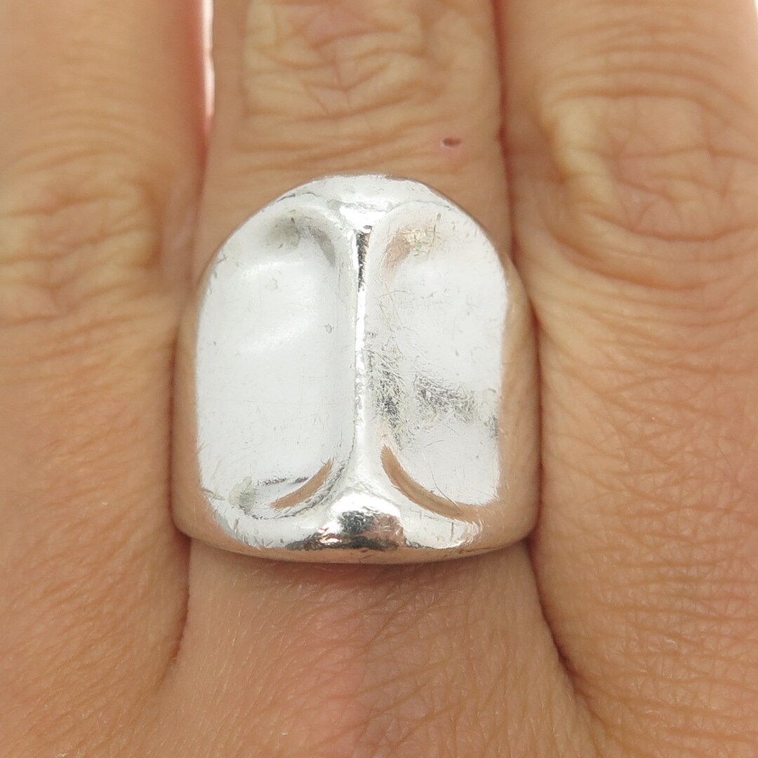 ROBERT LEE MORIS 925 Sterling Silver Vintage Modernist Ring Size 8.75 ...