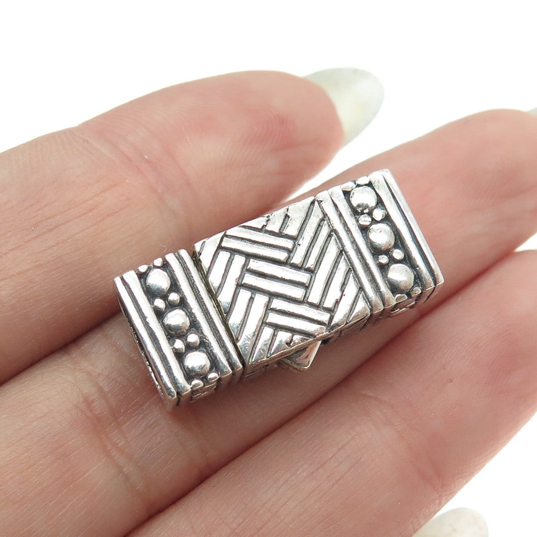 925 Sterling Silver Vintage Box Lock Clasp for Bracelet / Necklace - Etsy