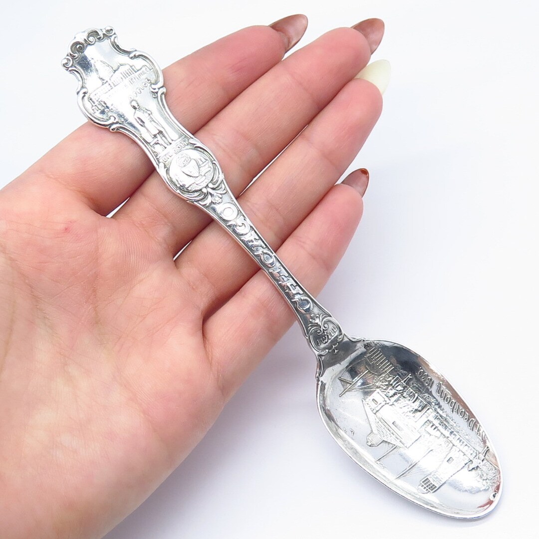 925 Sterling Silver Vintage R. Wallace and Sons Mfg. Co "chicago" Spoon ...