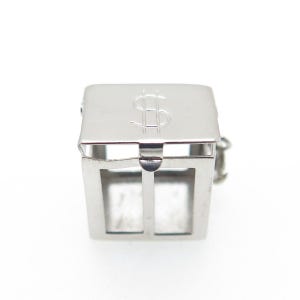 925 Sterling Silver Antique Art Deco US Dollar Cage Minimalist Lucky ...
