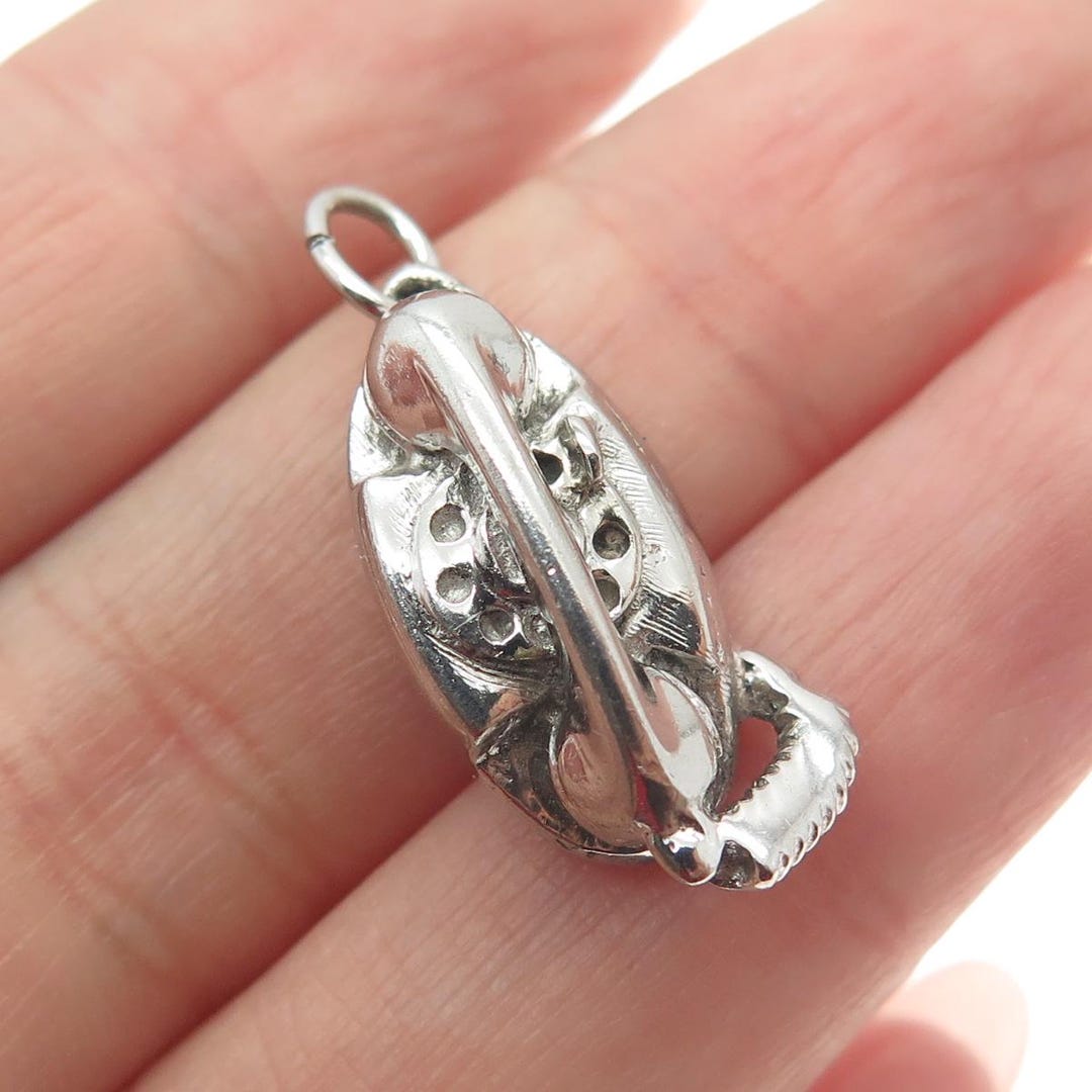 925 Sterling Silver Vintage Rotary Dial Retro Phone 3D Pendant - Etsy