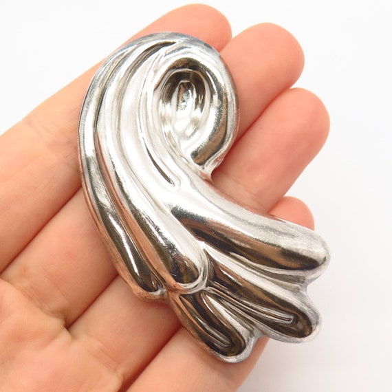 925 Sterling Silver Vintage Mexico Shell Design Pin Brooch / | Etsy